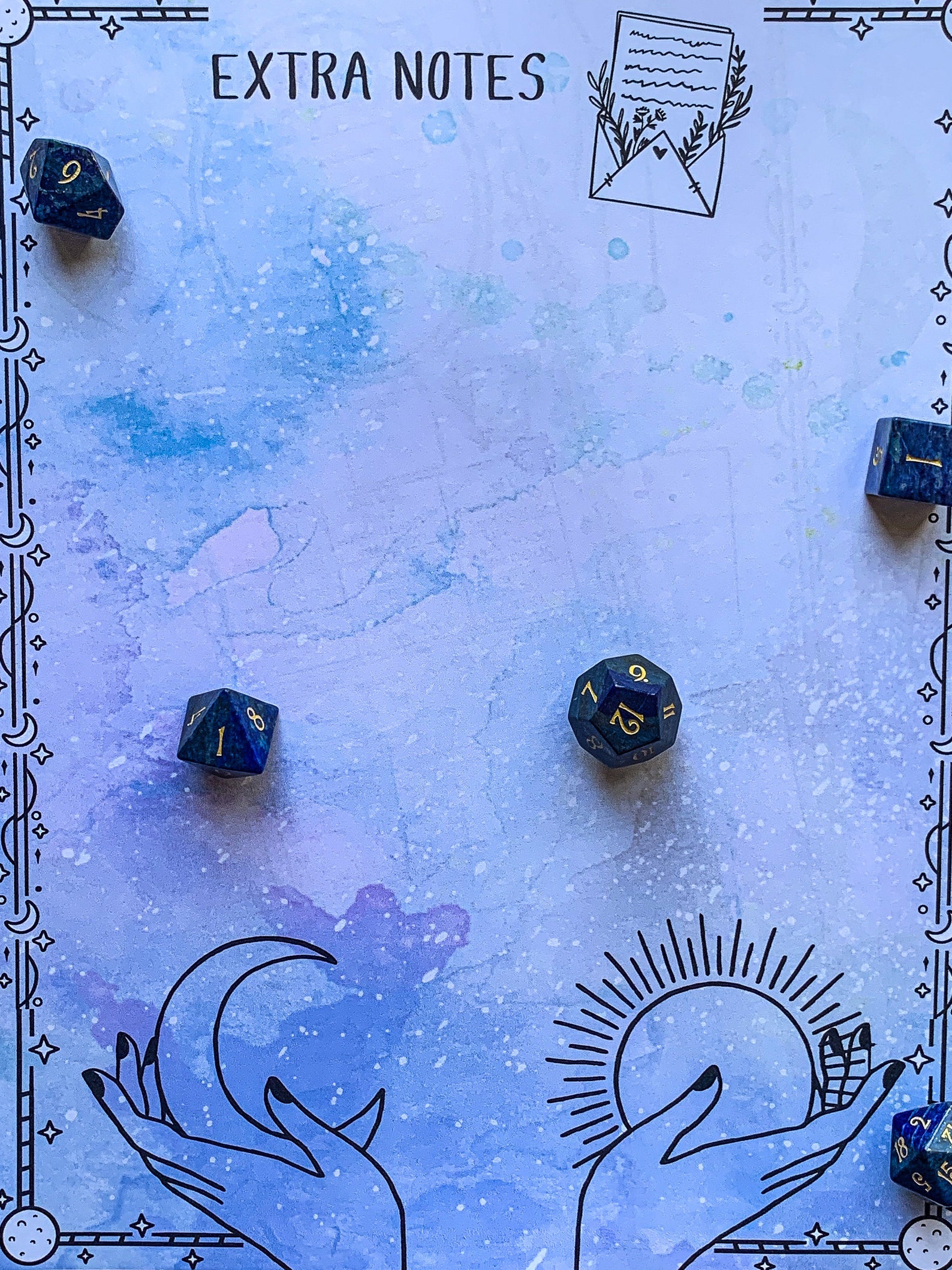Starry Night Dnd Character Sheet Dnd 5e Custom Character | Etsy
