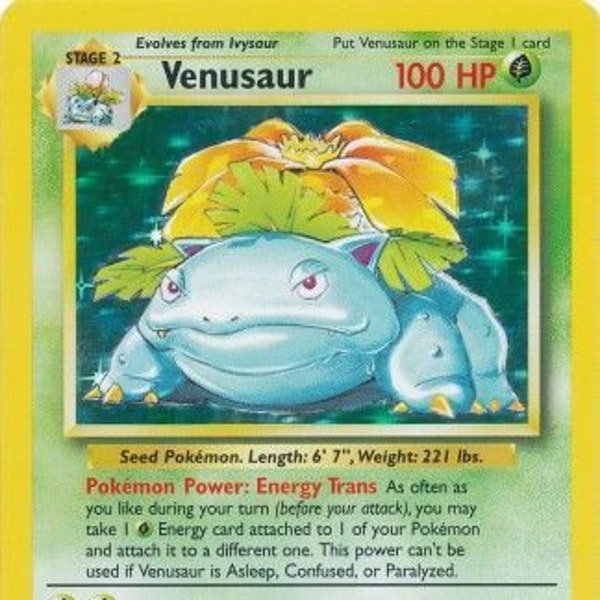 First Edition Venusaur - Etsy