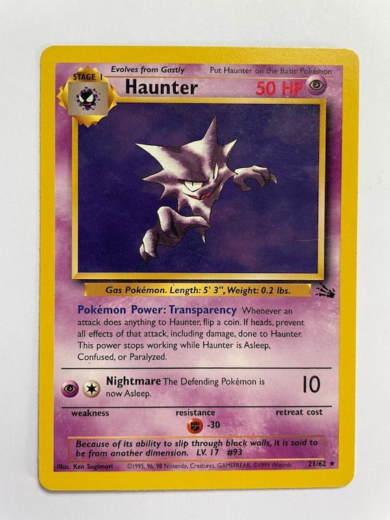 Haunter Pokemon Card