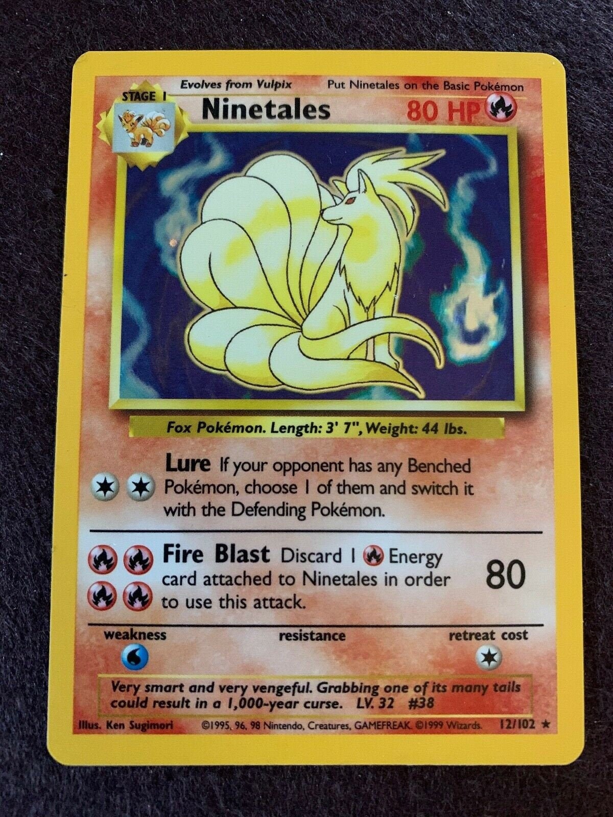 Ninetails Pokemon Card