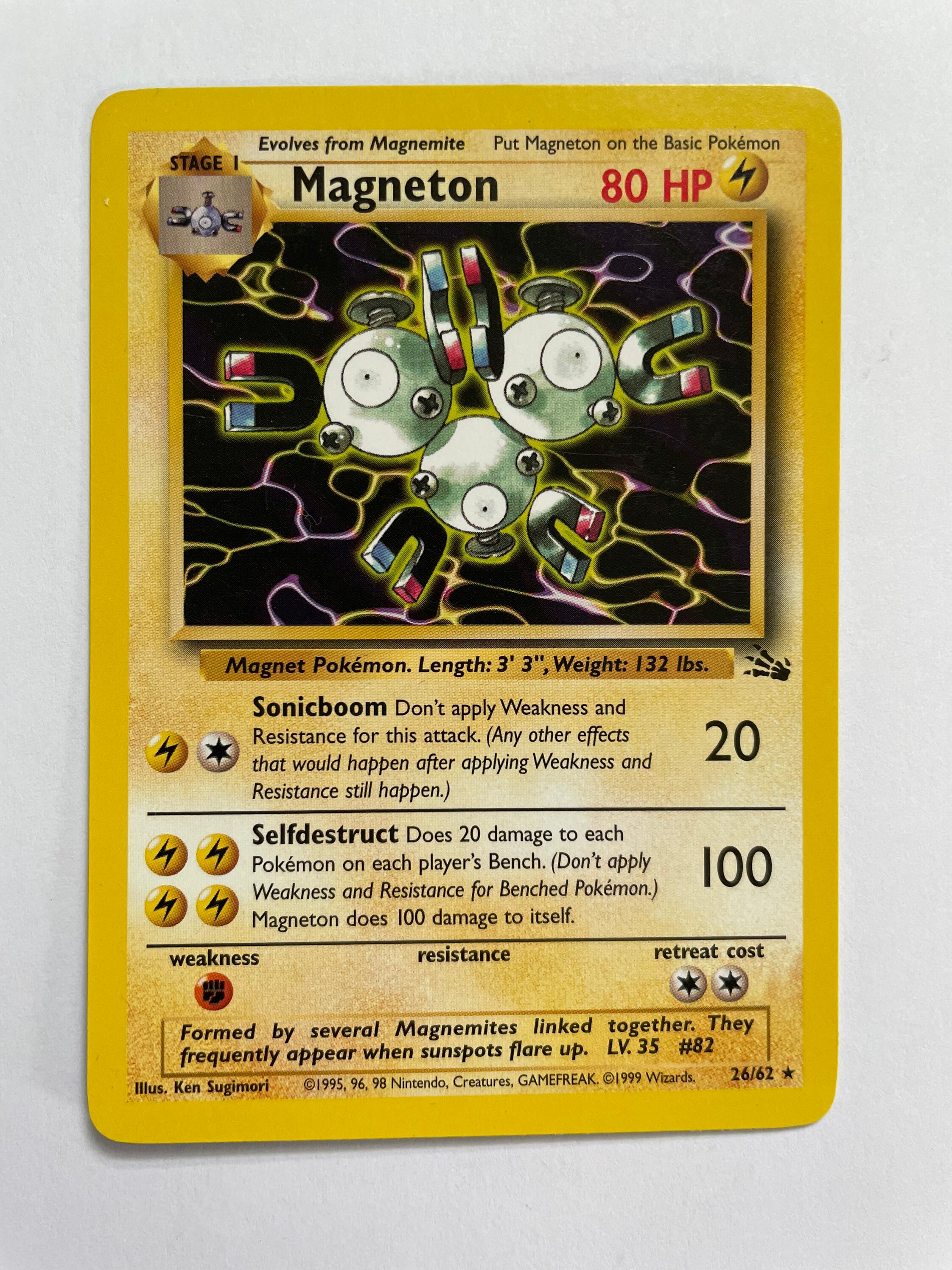 Pokemon Magneton Card