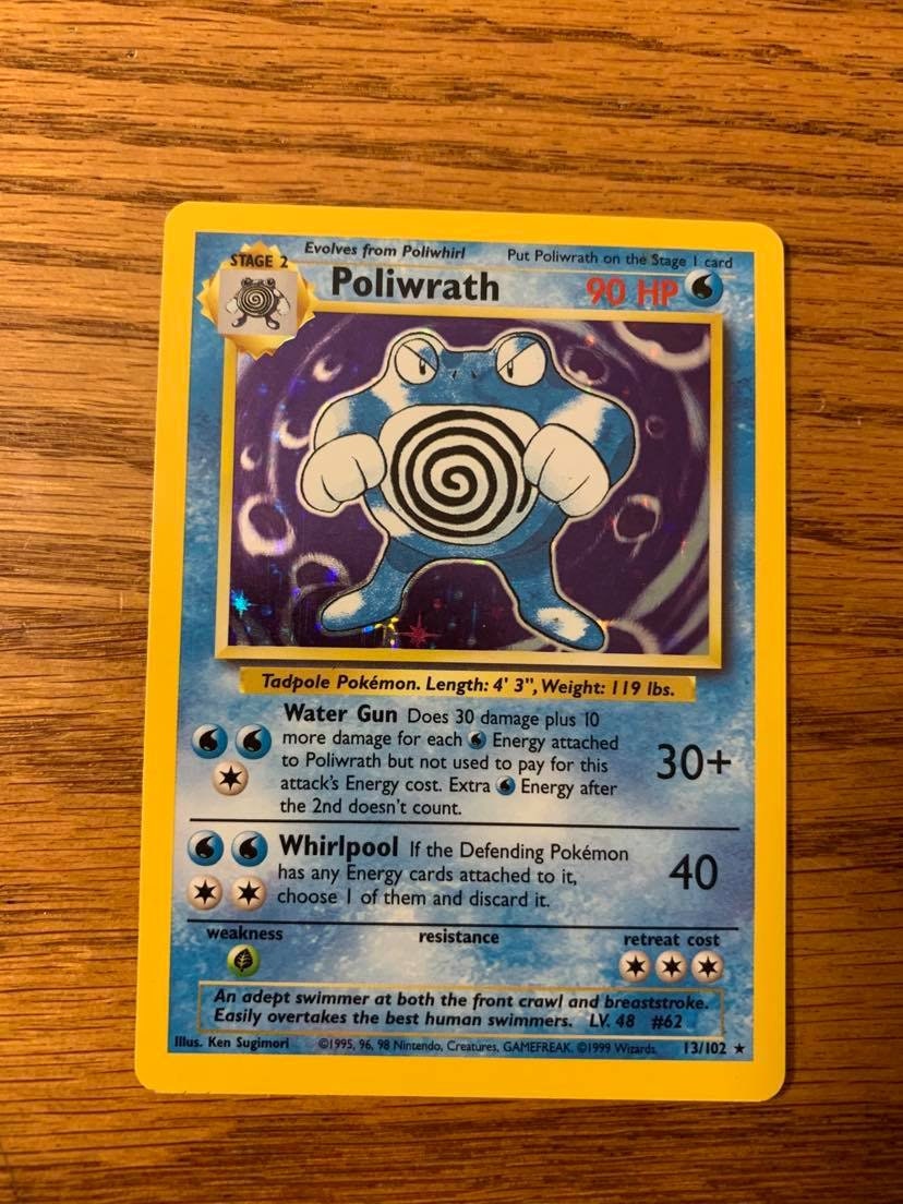 Poliwrath Pokemon Card