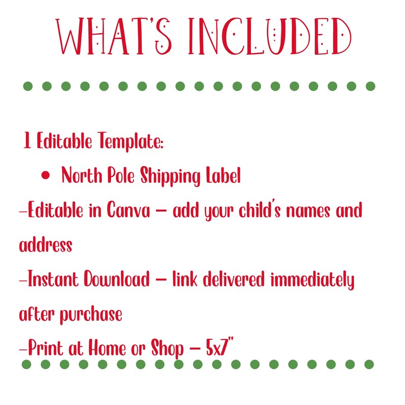 Editable Elf Shipping Label Template: North Pole Delivery Printable for ...