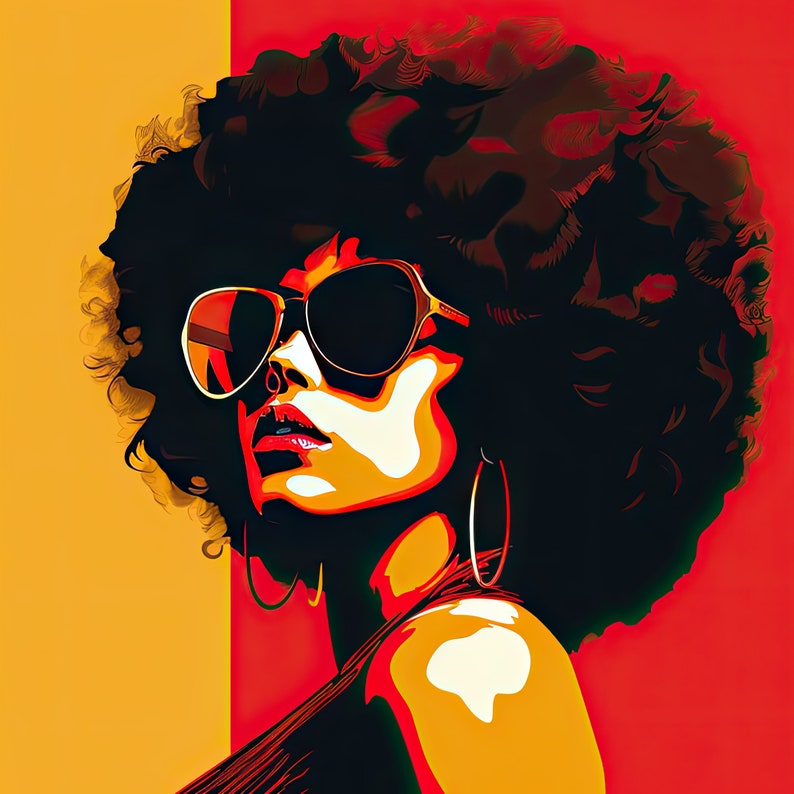 Afro-inspired Art / Pop Art / Cultural Wall Art / Gifts / Warhol Meets ...