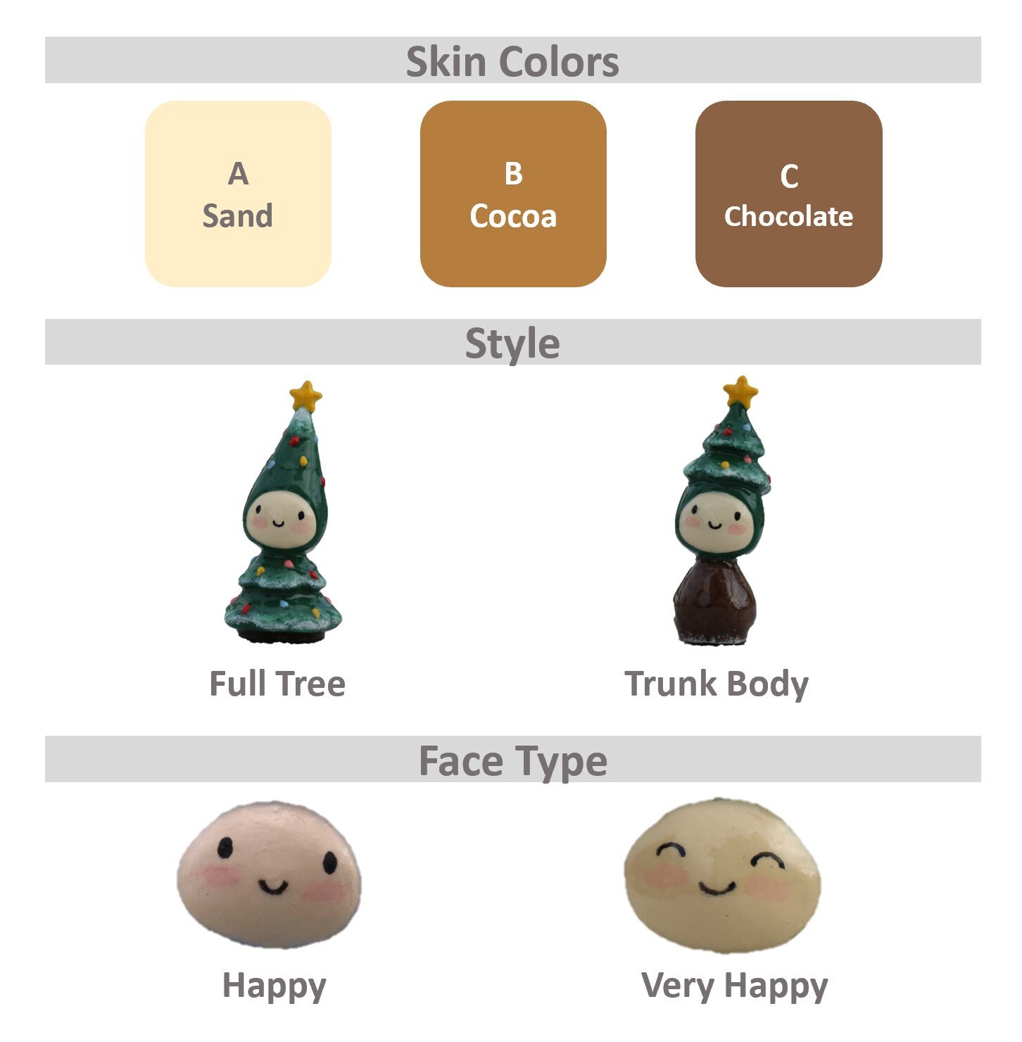 Christmas Tree Elfling Handmade Small Happy Elf Figurine / Desk Buddy ...