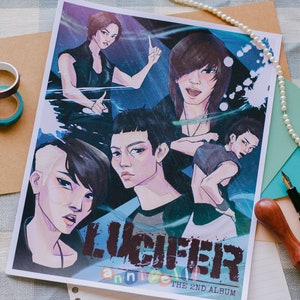 Lucifer - Shinee Kpop Art Print - Etsy