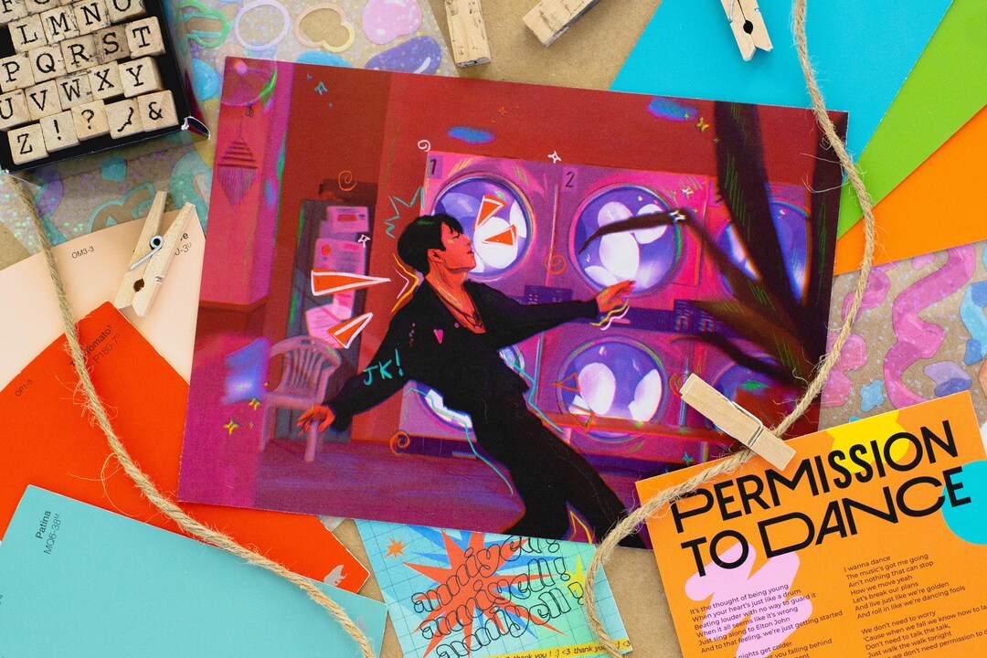 Jungkook X PTD BTS Kpop Art Print - Etsy