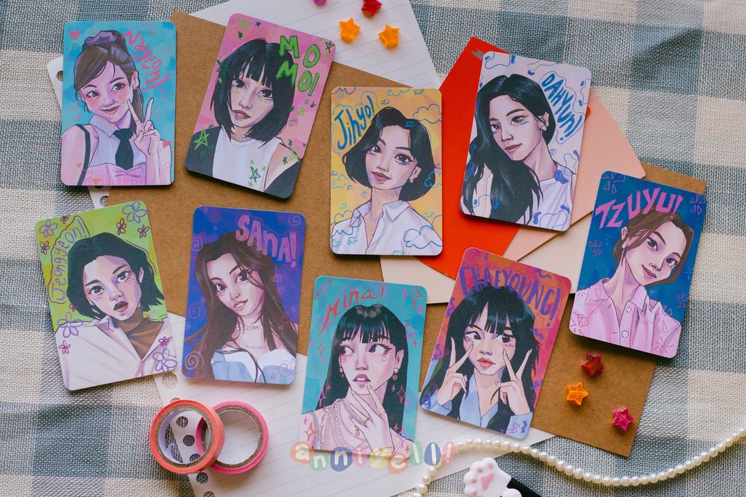 Twice!! - Original Kpop Art Photocards - Etsy
