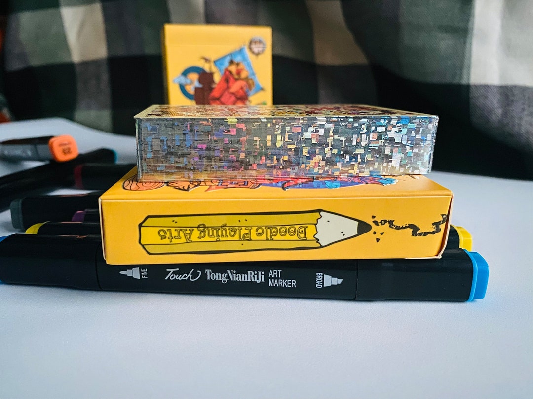 Doodle Playing Art Gilded Playing Cards, Fully Custom and Luxury Poker ...