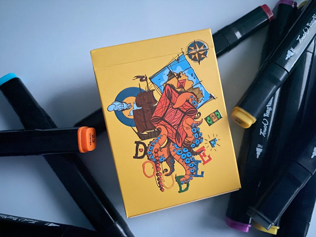Doodle Playing Art Playing Cards, Fully Custom and Luxury Poker Playing ...