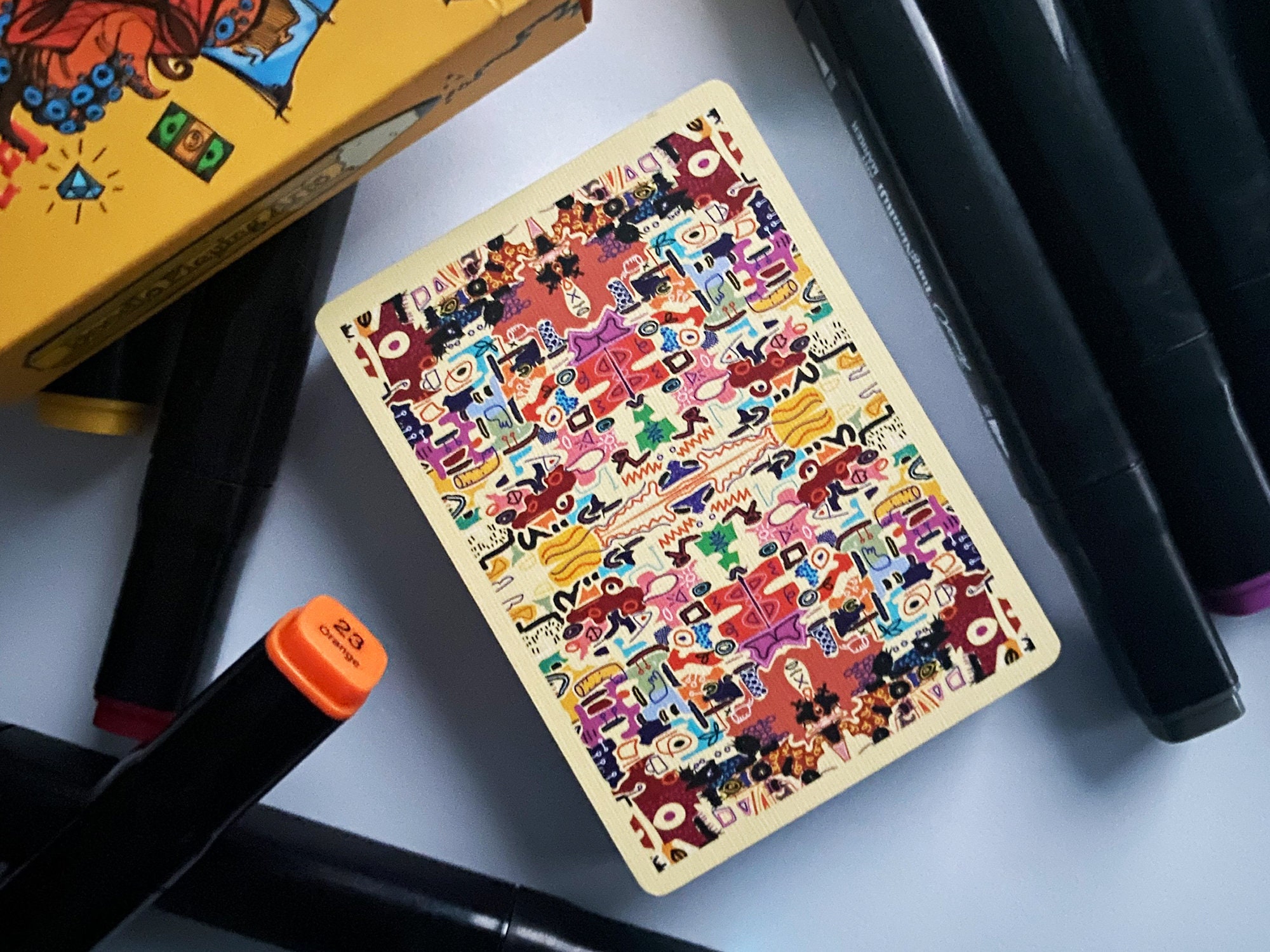 Doodle Playing Art Playing Cards, Fully Custom and Luxury Poker Playing ...