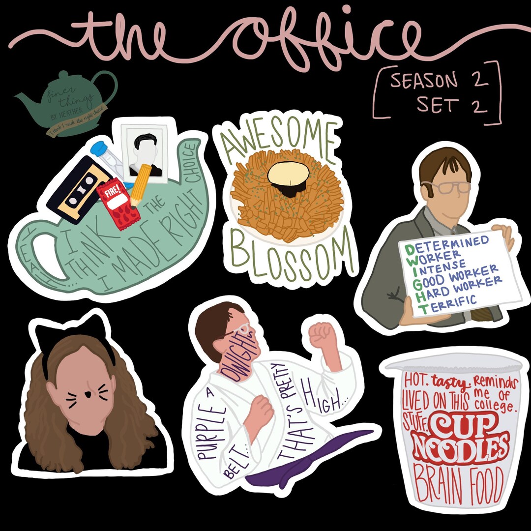 The Office Season 2 Sticker Set 2 / the Office Stickers / I Think I ...