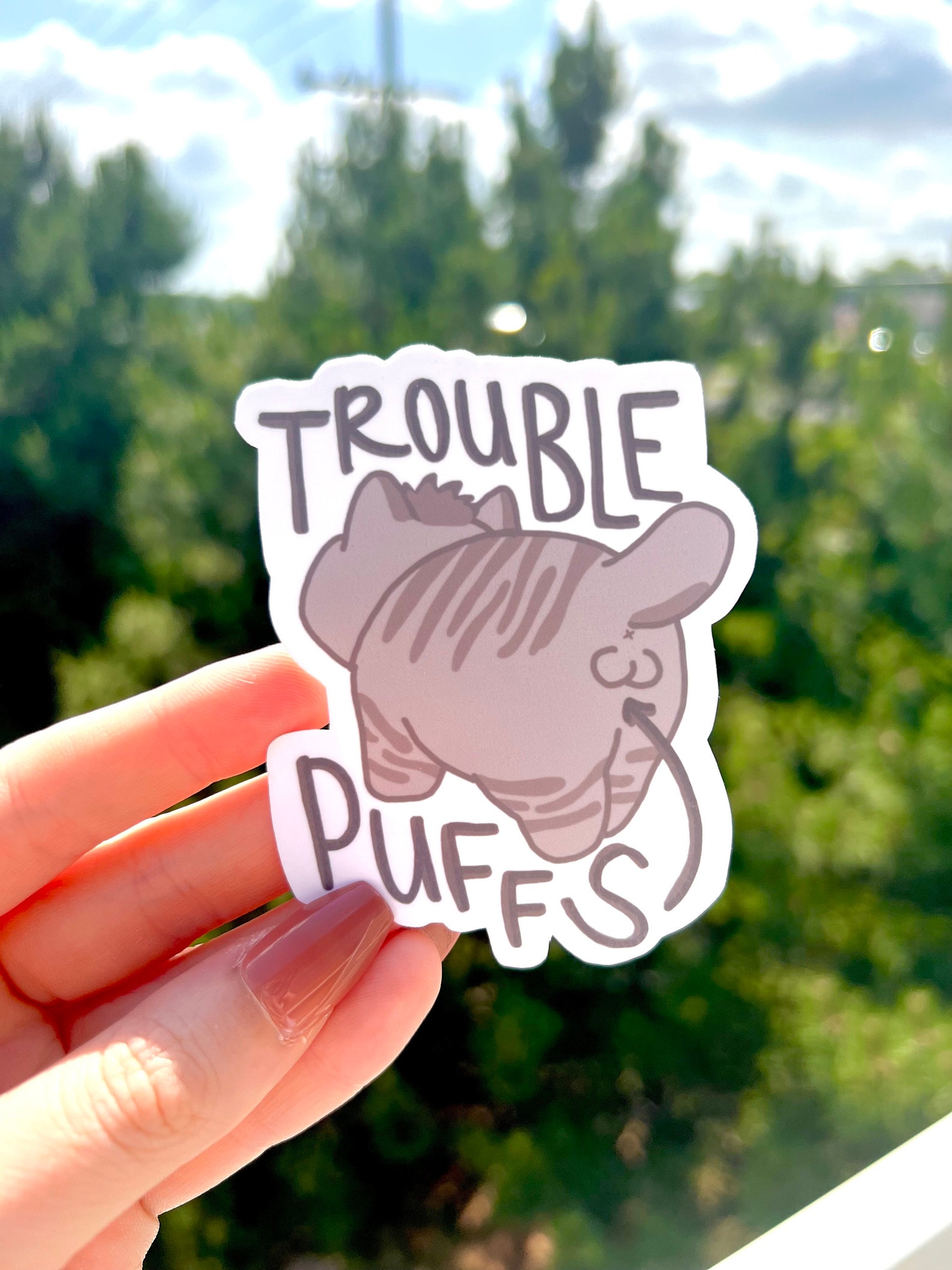 Trouble Puffs Sticker / Vet Med Sticker / Vet Tech Sticker / DVM ...