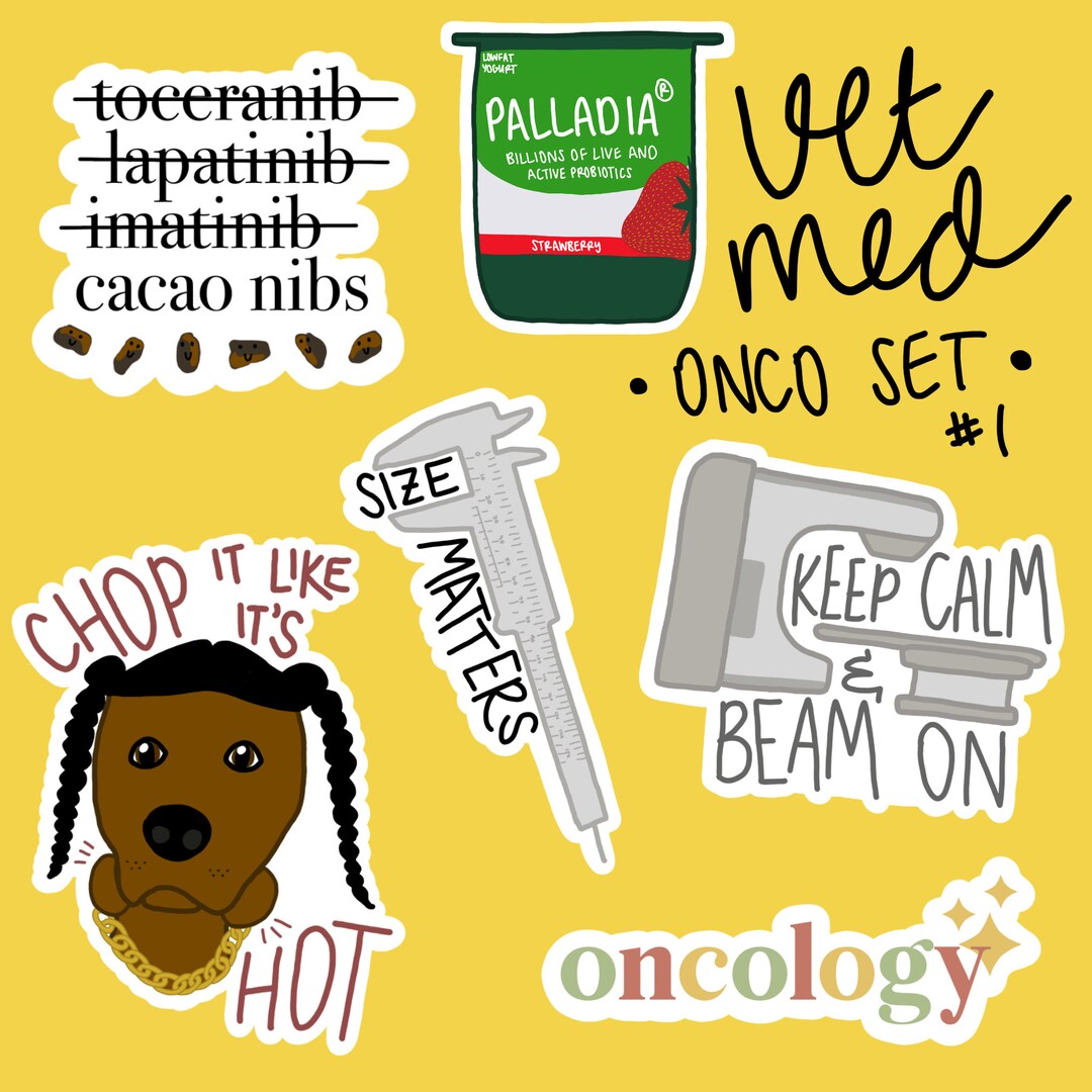 Veterinary Oncology Sticker Set / Vet Med Stickers / Onco Tech Stickers ...