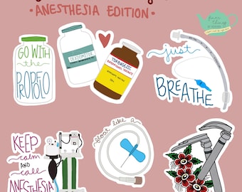 Precedex and Chill Sticker, ICU, Anesthesia Humor, Perfect for Medical ...