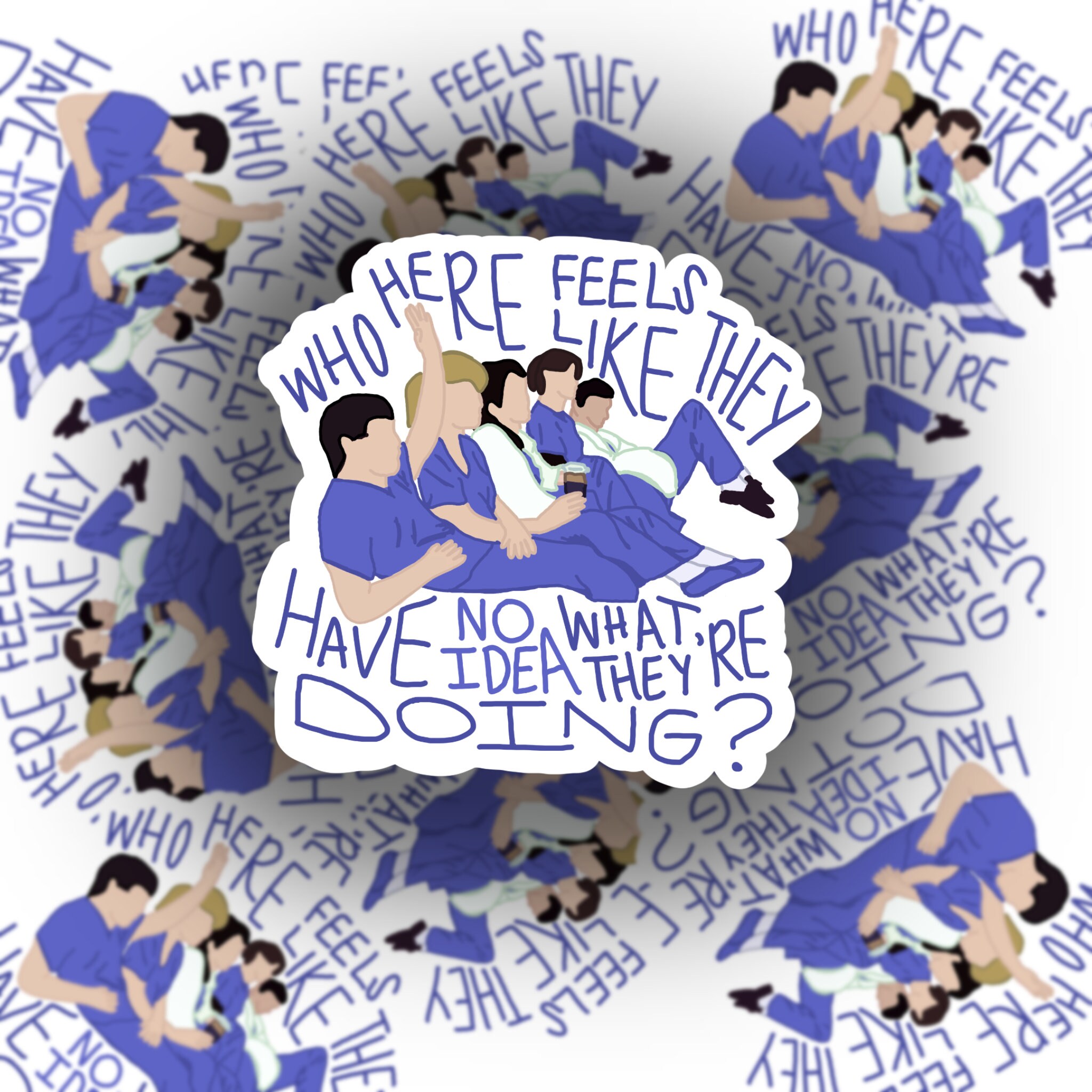 Greys Anatomy Sticker Set / Surgeon Stickers / Anesthesia - Etsy