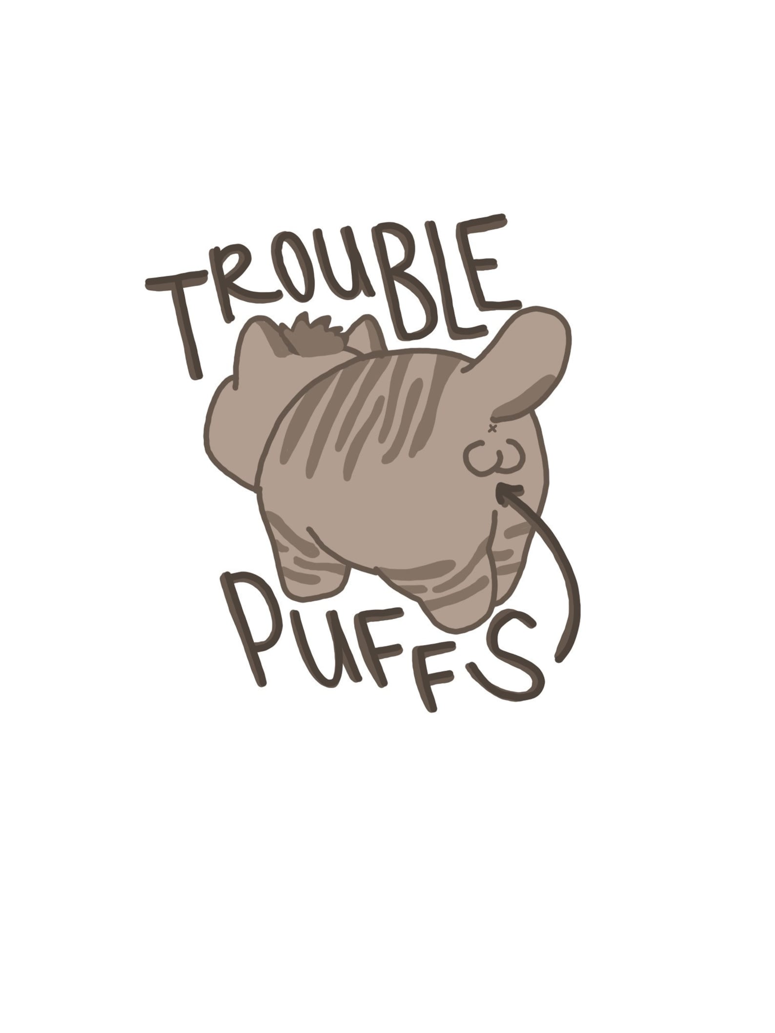 Trouble Puffs Sticker / Vet Med Sticker / Vet Tech Sticker / - Etsy