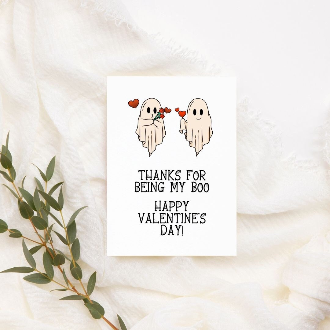 Printable Thanks for Being My Boo Card | Instant Download | Anniversary ...