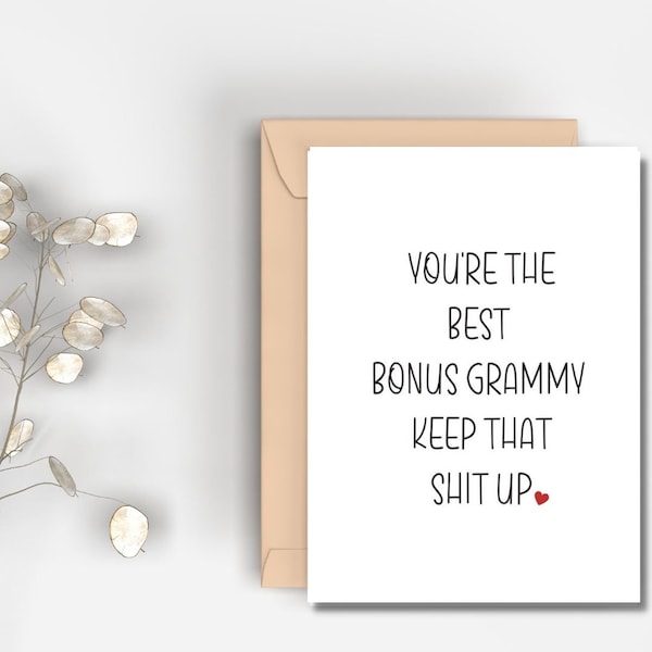 Printable Grammy Birthday Card - Etsy