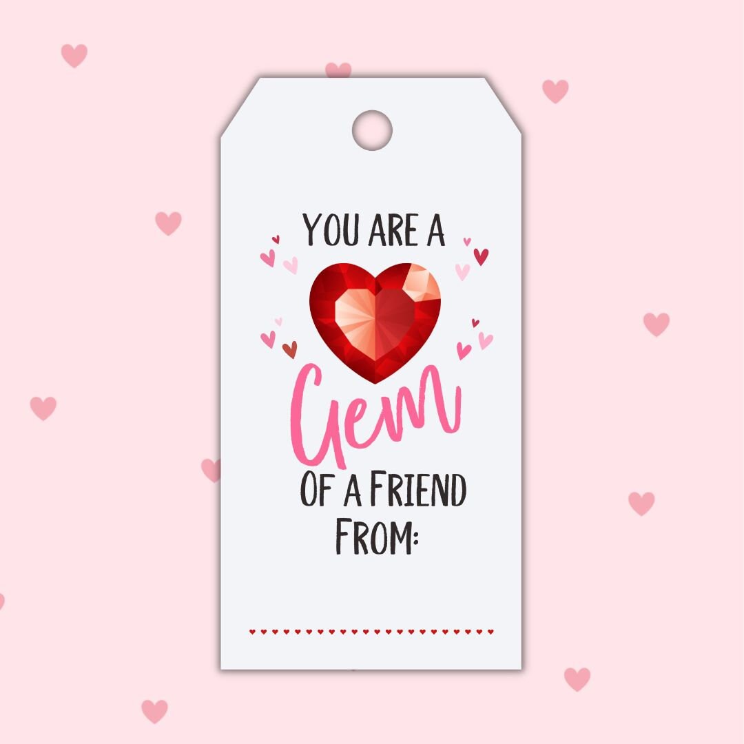 Printable Valentines Day Gift Tags Gift Tags for Valentine's Day ...
