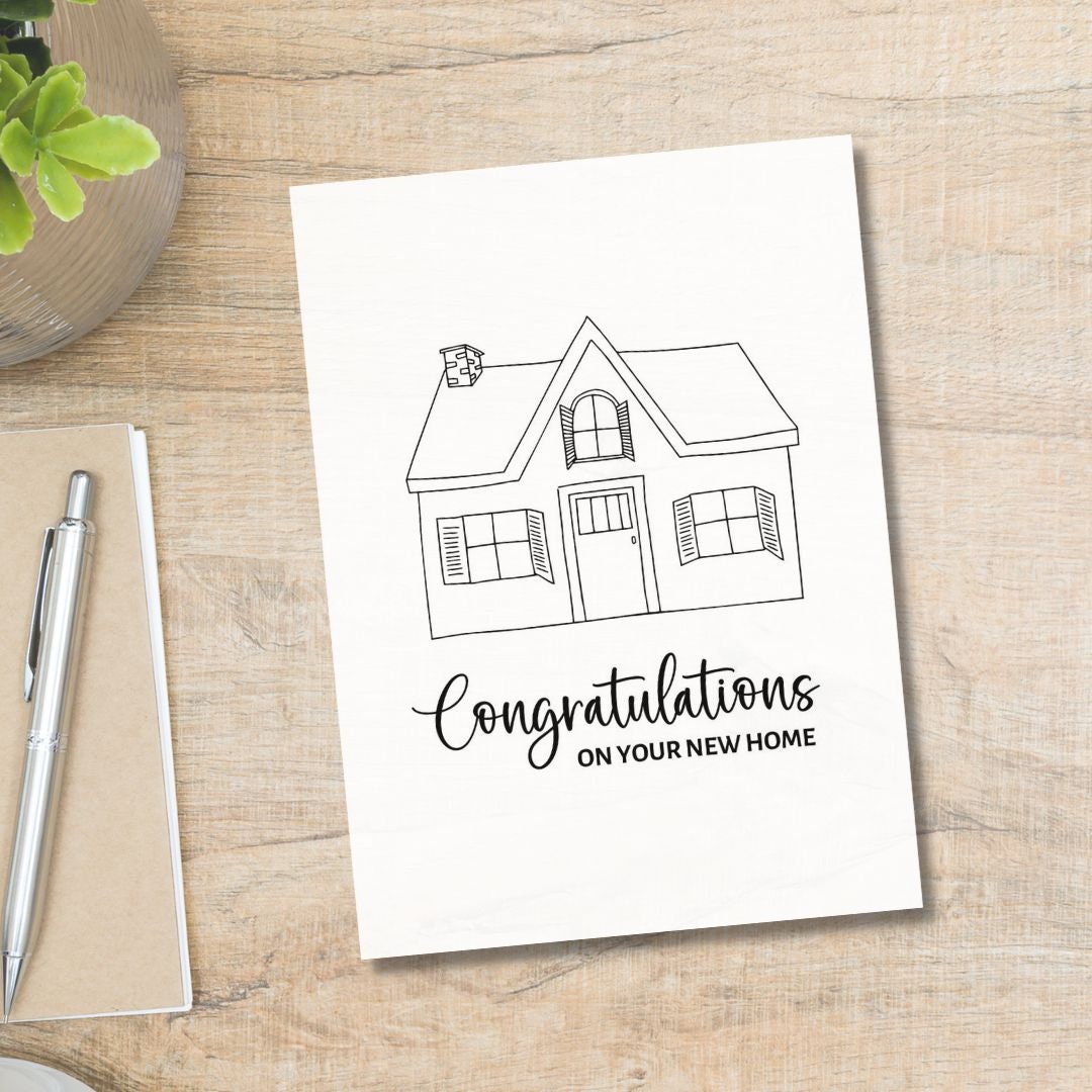Printable Congratulations on Your New Home Card New Home - Etsy