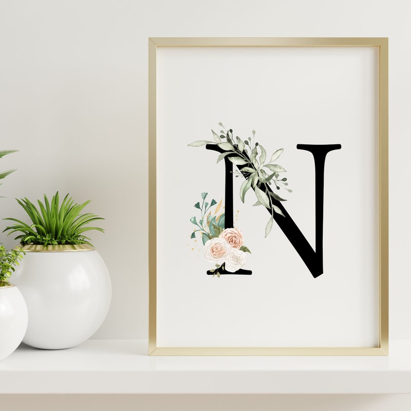 Monogram Letter N - Etsy