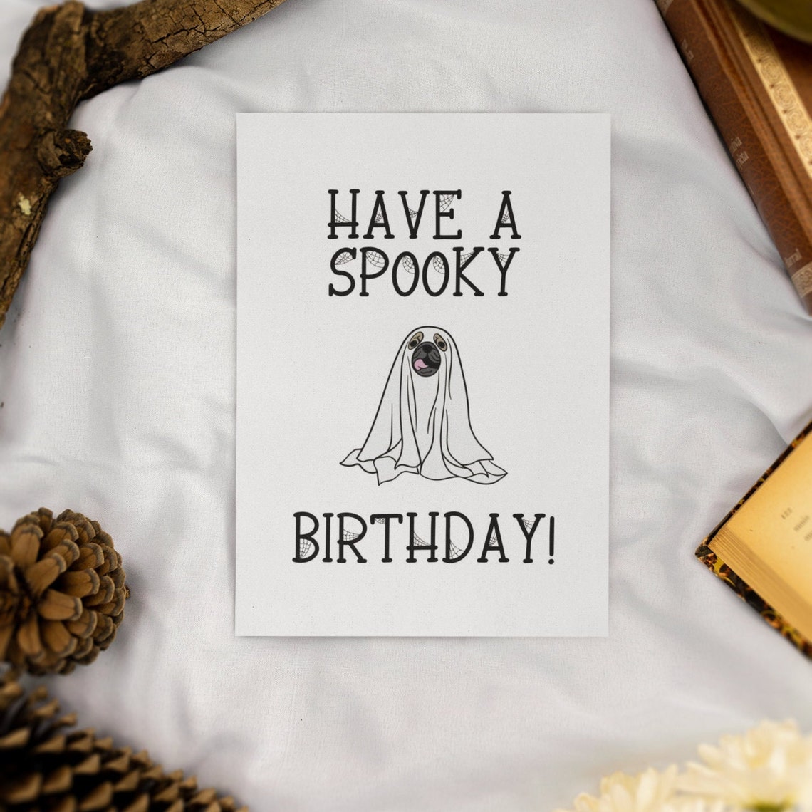 Printable Have A Spooky Birthday Card Instant Download - Etsy