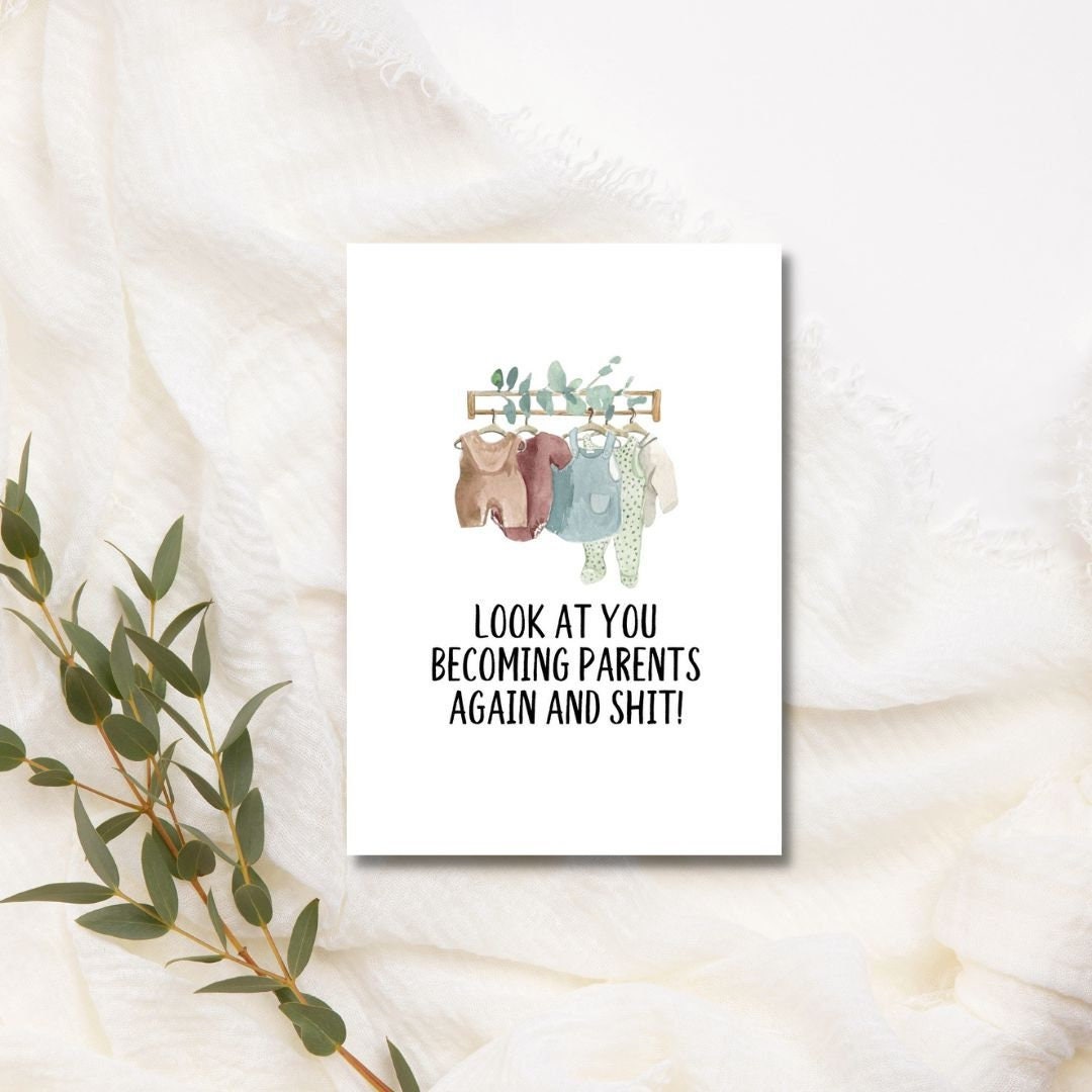 Printable Look at You Becoming Parents Card Pregnancy Card - Etsy