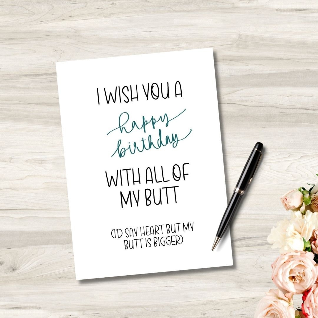 Printable Happy Birthday Card Funny Adult Humor Birthday Card Digital ...