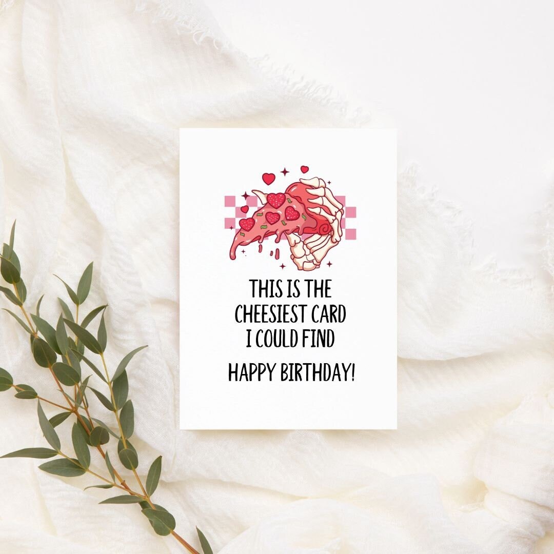 Printable Cheesiest Birthday Card | Instant Download | Pun Birthday ...