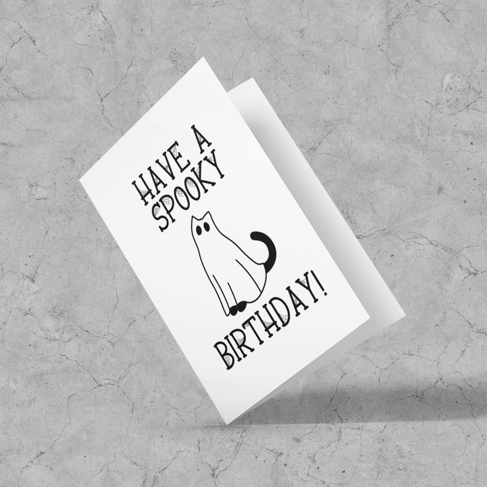 Printable Have A Spooky Birthday Card Instant Download Birthday Card ...