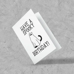 Printable Have A Spooky Birthday Card | Instant Download | Birthday ...