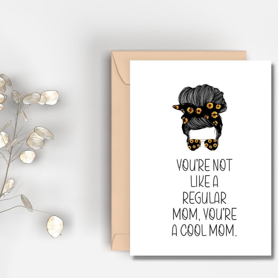 Printable Cool Mom Card | Instant Download | Funny Mom Card | Digital ...