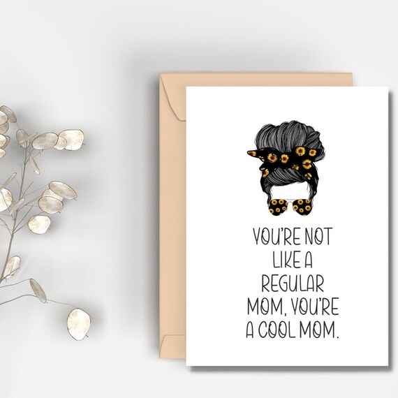 Printable Cool Mom Card Instant Download Funny Mom Card | Etsy