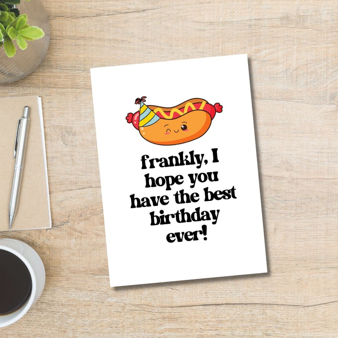 Printable Wiener Birthday Card | Instant Download | Birthday Card ...