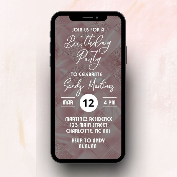 Pool Table Birthday Party Digital Invitation Editable Canva Template ...