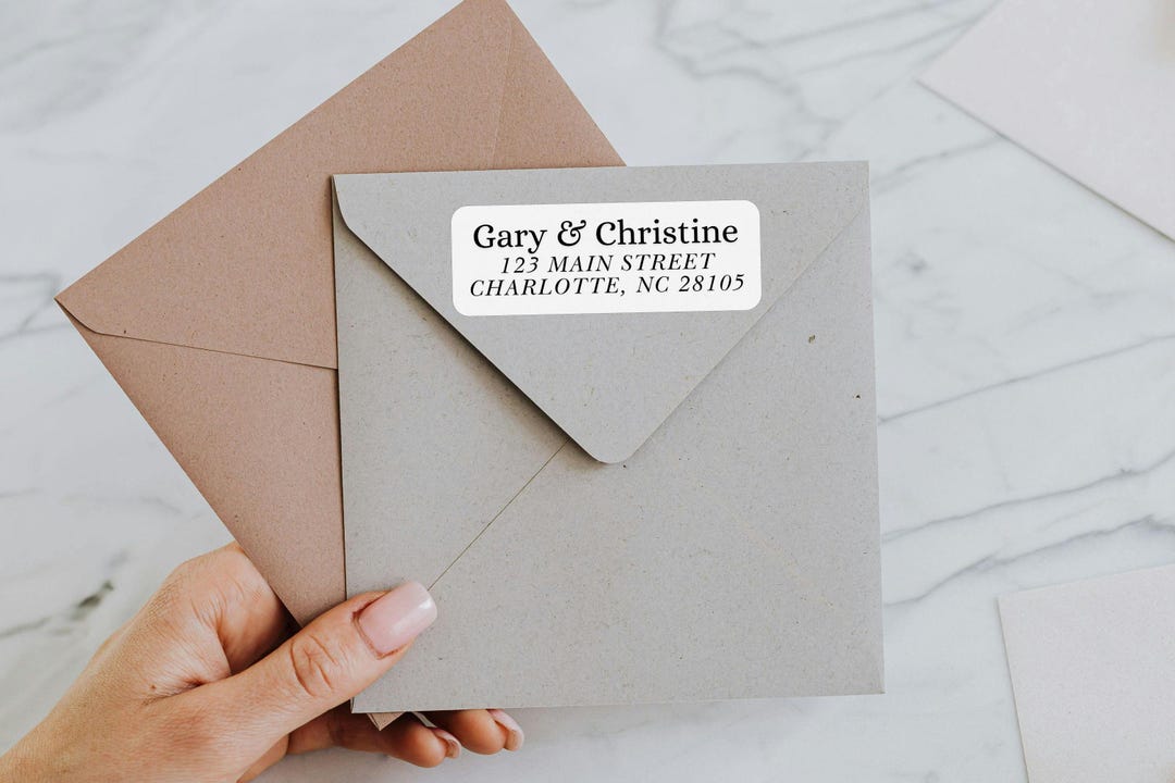 Personalized Address Labels Roll Wedding Return Address Labels Custom ...