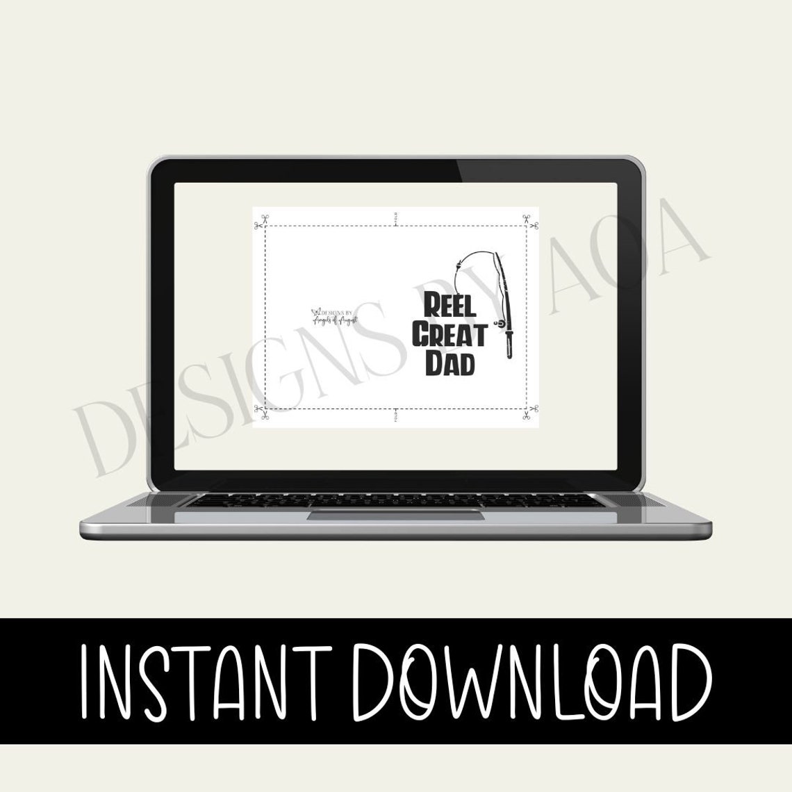 Printable Reel Great Dad Card Instant Download Happy | Etsy