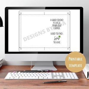 Printable A Good Friend Lucky to Have You Card Instant Download Digital ...