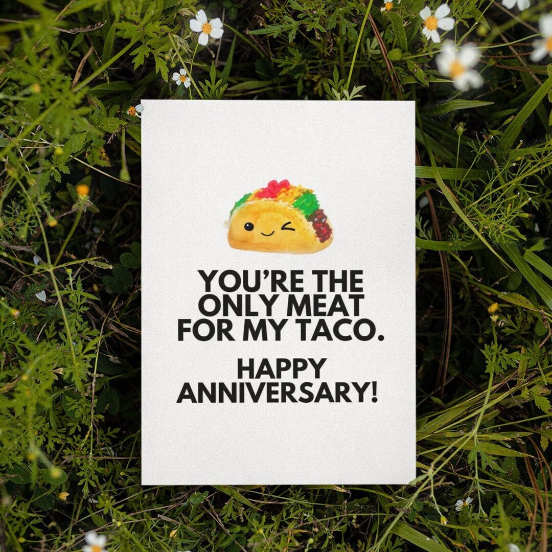 Printable Taco Card | Instant Download | Only Meat for My Taco ...