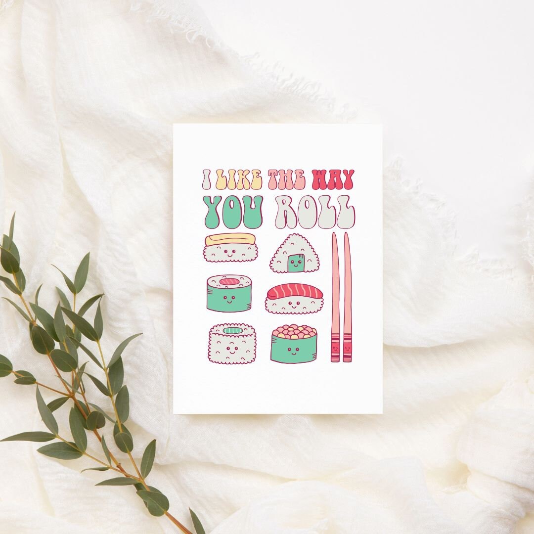 Printable I Like the Way You Roll Card | Instant Download | Anniversary ...