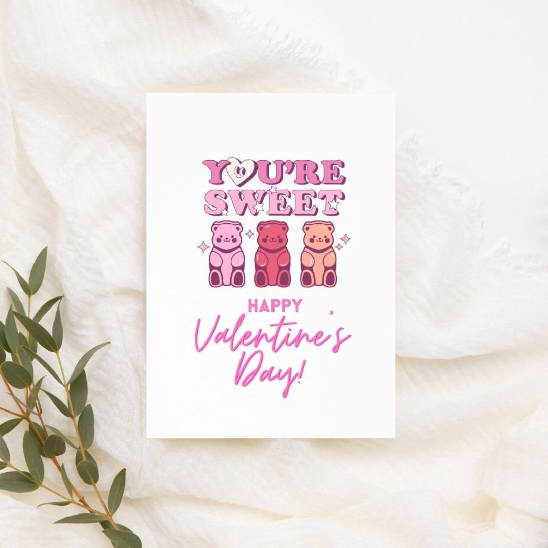Printable You're Sweet Card Instant Download Funny Valentine Card Cute ...