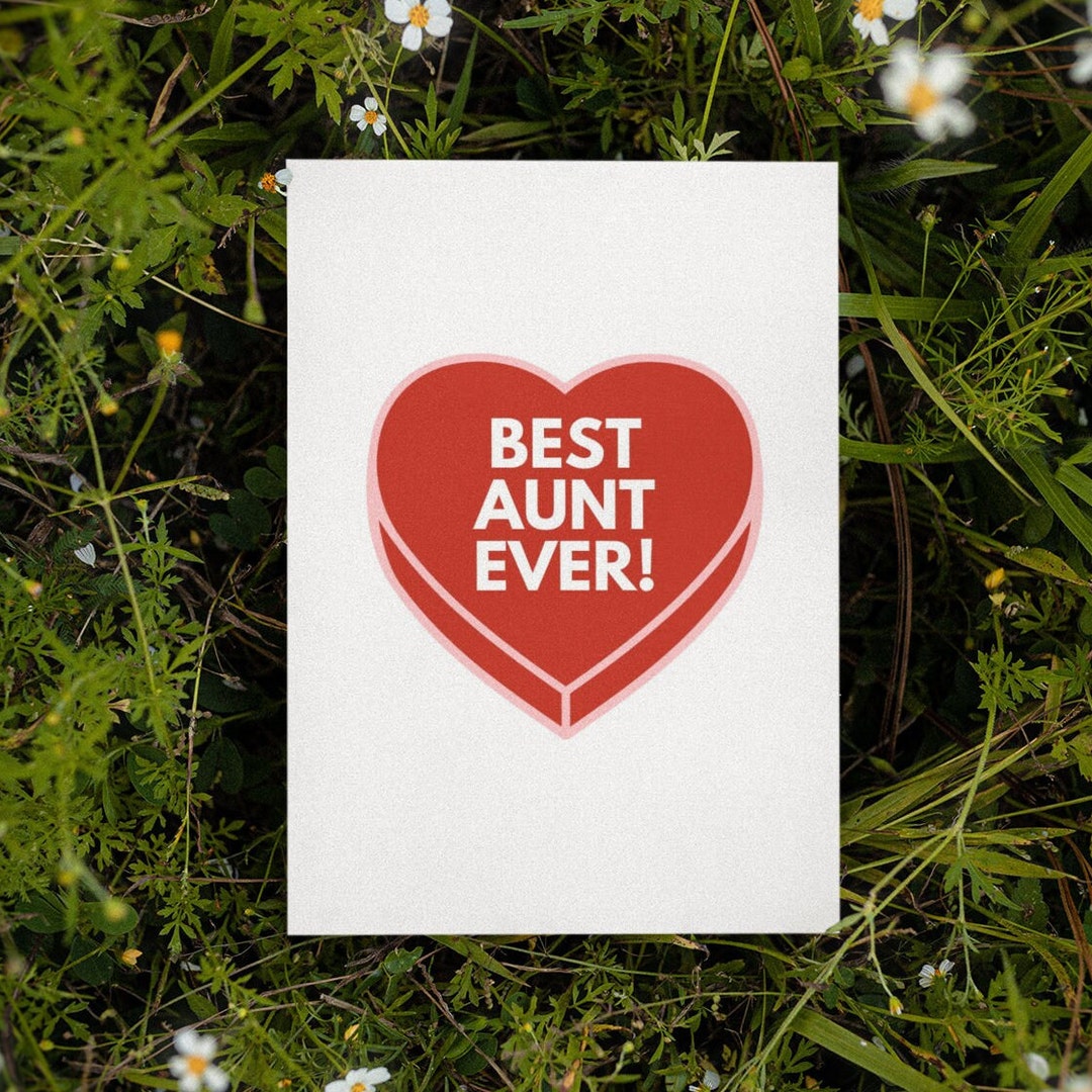Printable Best Aunt Ever Card | Instant Download | Mother's Day Card ...