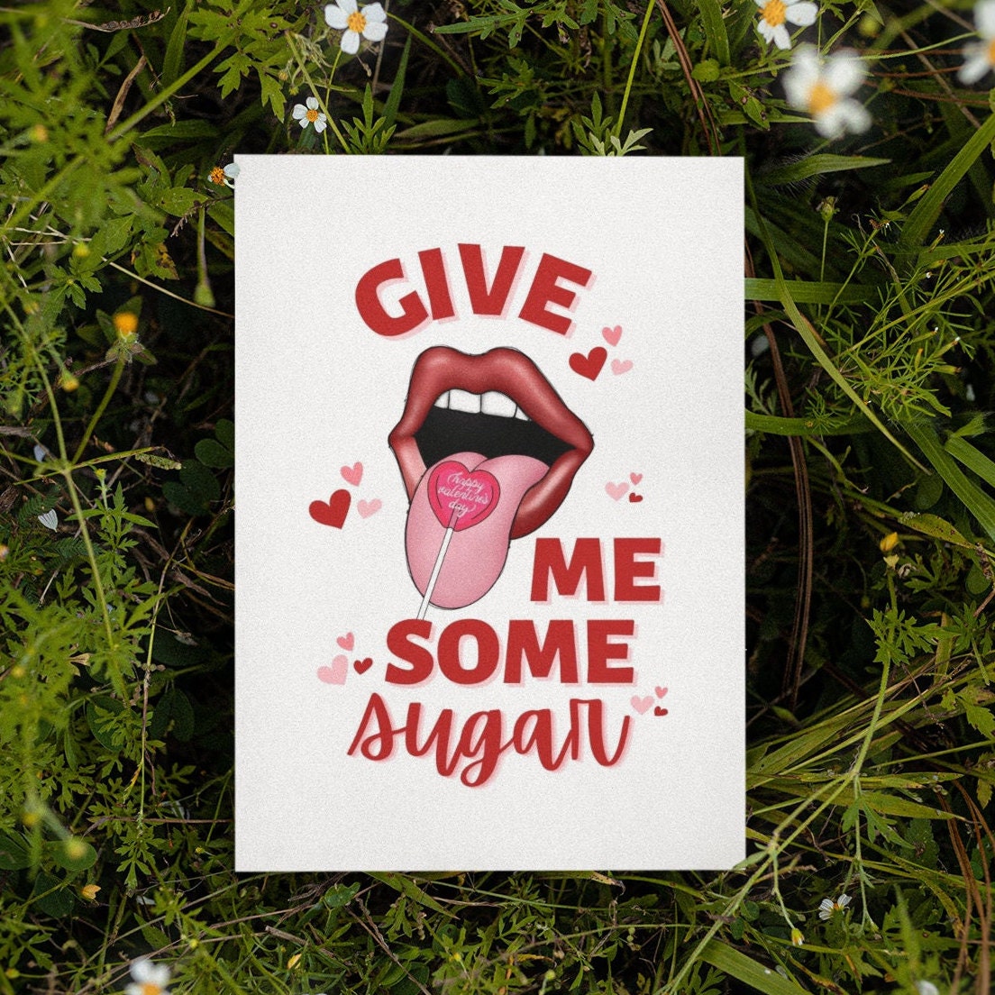 Printable Give Me Some Sugar Card Instant Download Naughty Dirty Card ...