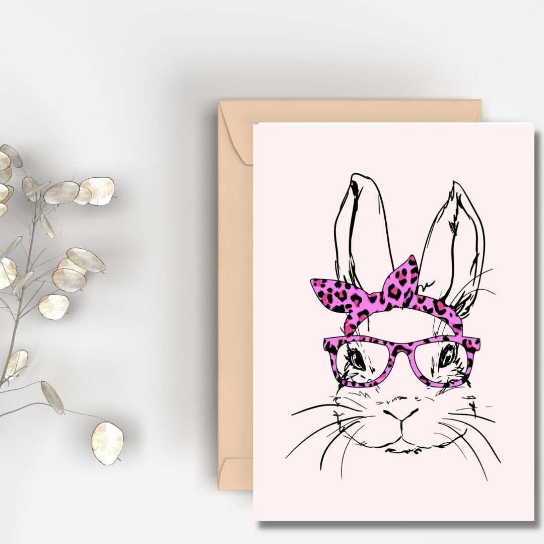 Printable Hoppy Easter Card Instant Download Happy Easter Card Easter ...
