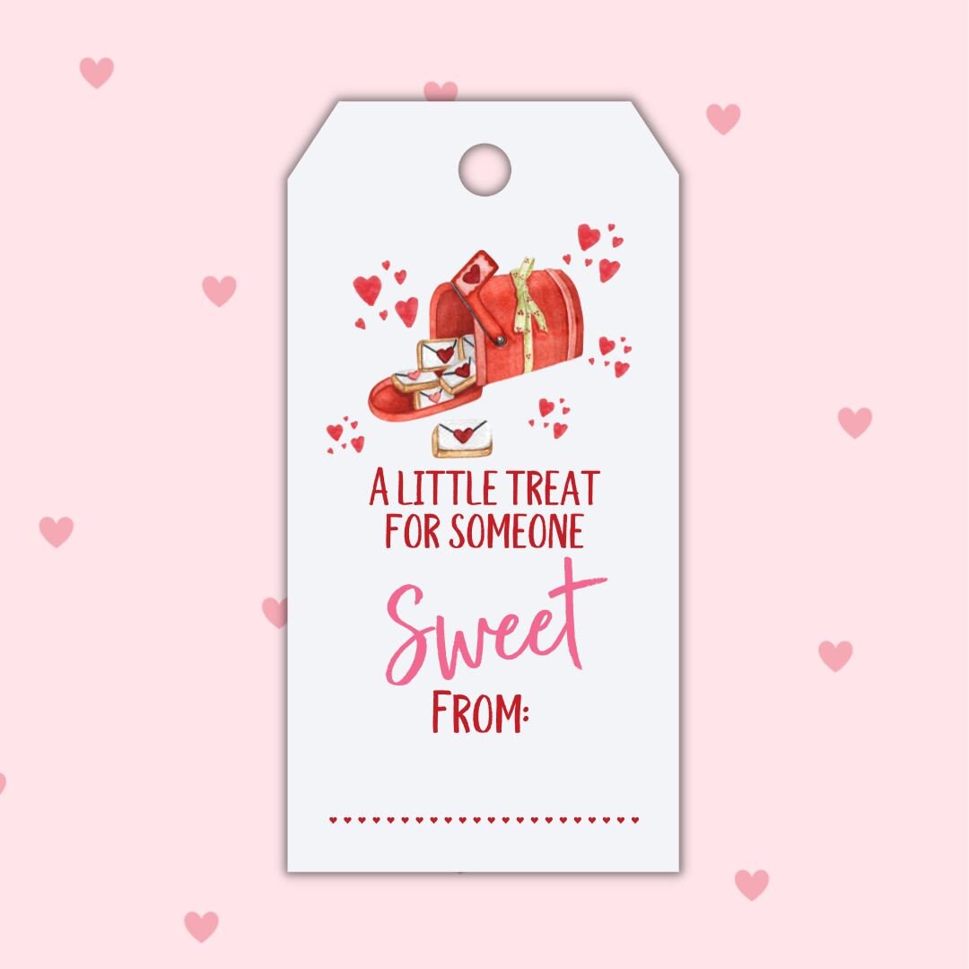 Printable Valentines Day Gift Tags | Gift Tags for Valentine's Day ...