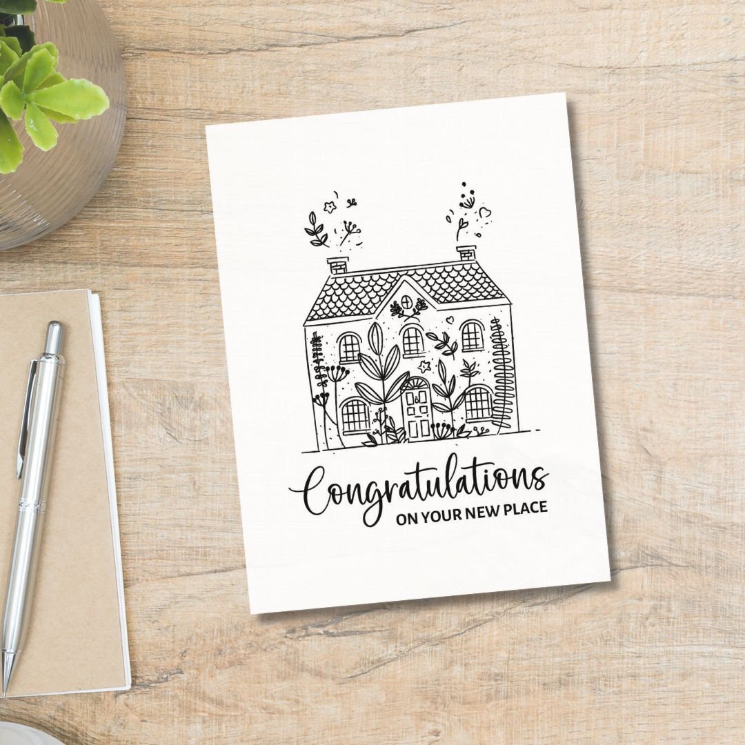 Printable Congratulations on Your New Place Card New Apartment Card ...