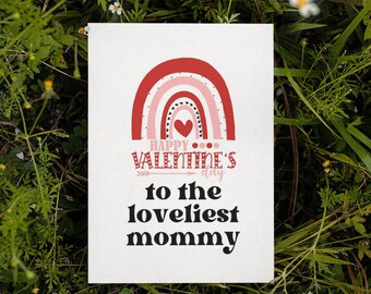 Printable Valentine's Day Card for Mom - Etsy