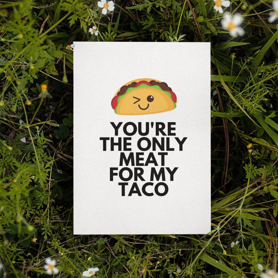 Printable You're the Only Meat for My Taco Card | Instant Download ...