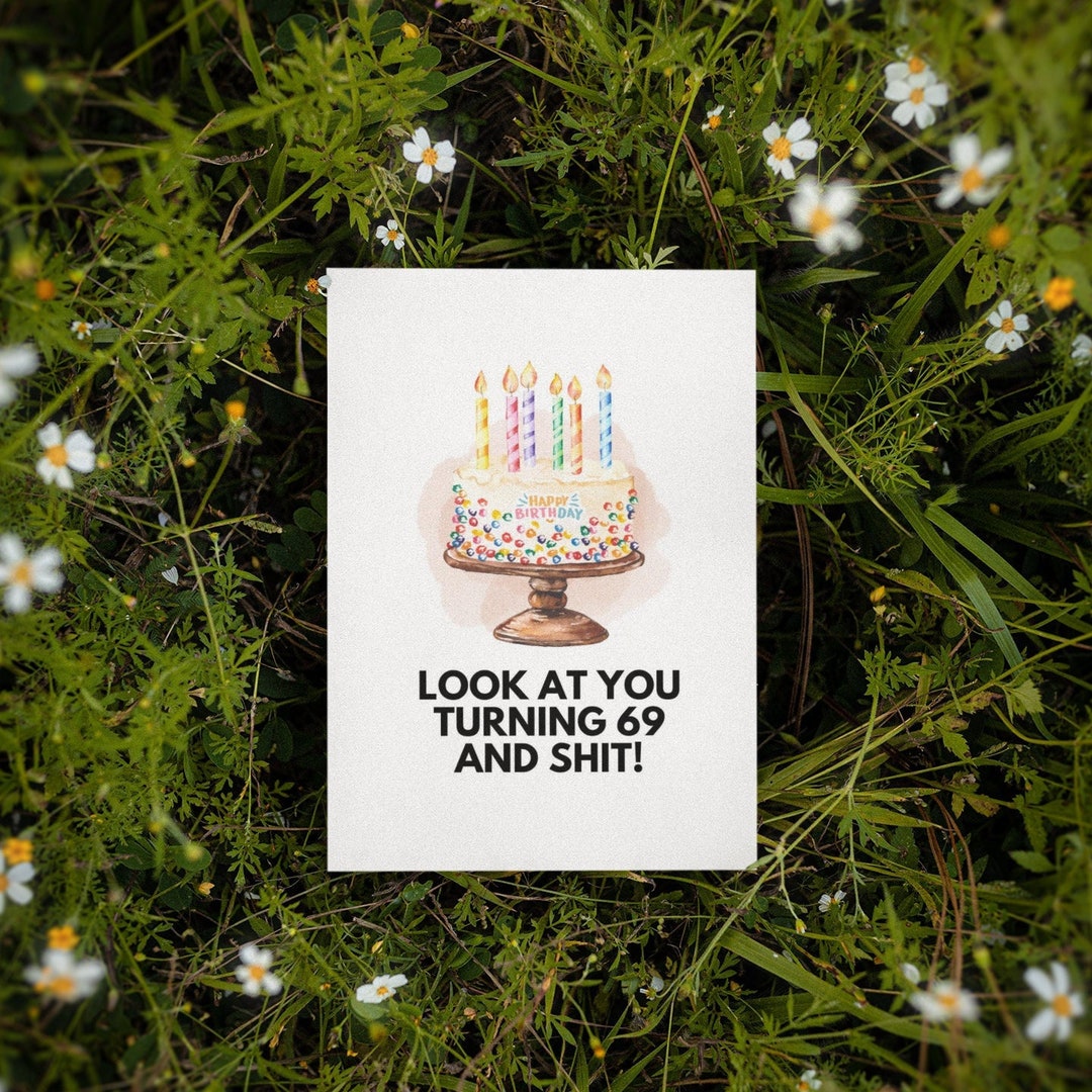 Printable 69th Birthday Card | Instant Download | Funny Birthday Card ...